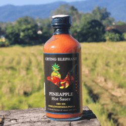 Crying Elephant Organic Hot Sauce 90ml-Pineapple | FARMTOTRUCKTHAILAND.
